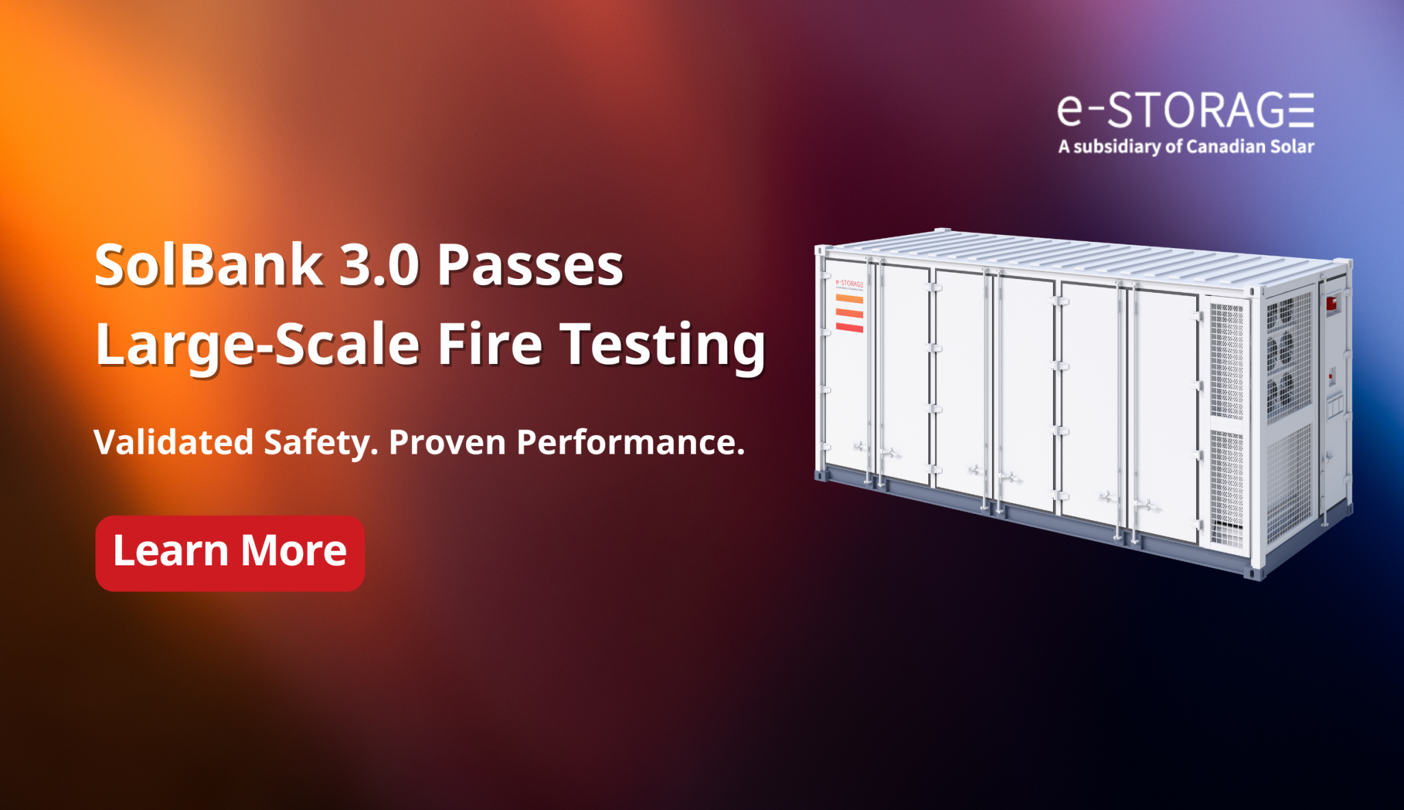 e-STORAGE’s SolBank 3.0 Successfully Passes Large-Scale Fire Testing ...